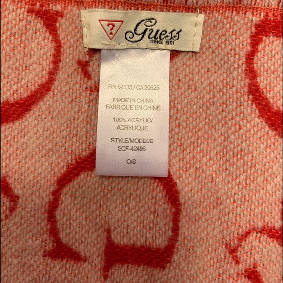 Guess | Accessories | Nwot Guess Long Reversible Scarf | Poshmark